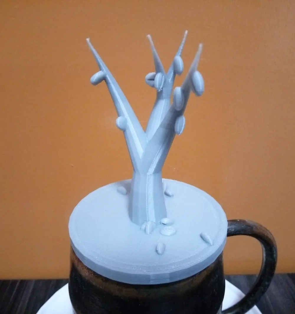 Coffee tree Shaped Cup Lid by user_2186785374 - MakerWorld