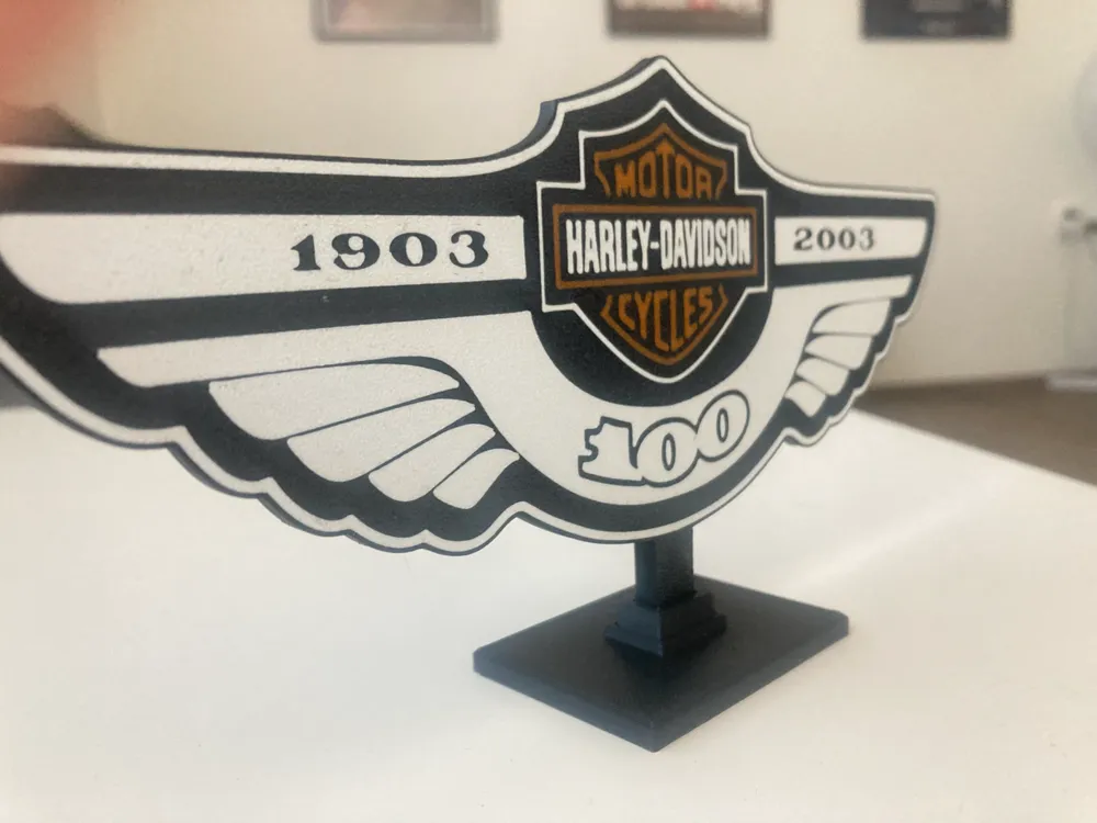Harley Davidson Logo Holder by jakubhroch - MakerWorld
