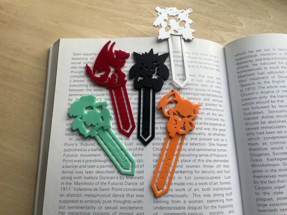 Pokémon Generation 1 – Clip-On Bookmarks by allinonedesign MakerWorld ...