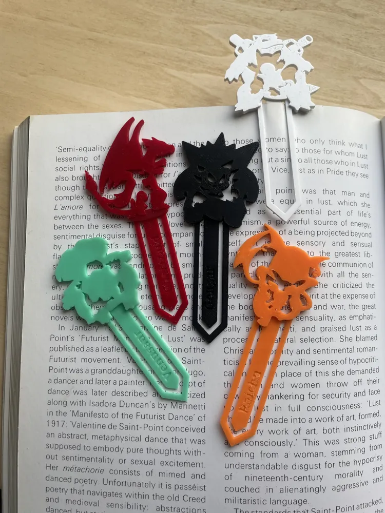 Pokémon Generation 1 – Clip-On Bookmarks by allinonedesign MakerWorld ...