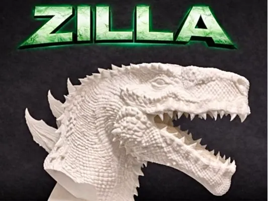 Zilla Bust - Free 3D Print Model - MakerWorld