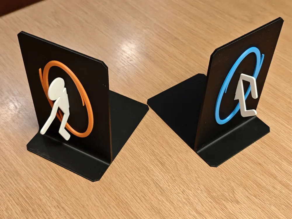 Portal Book Nook / Stand | No AMS - Free 3D Print Model - MakerWorld