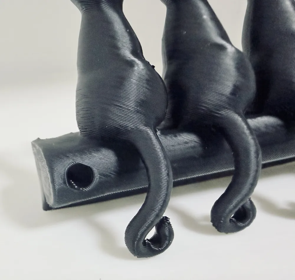 Cat Tail Hook Rack - Wall Organizer - Free 3D Print Model - MakerWorld