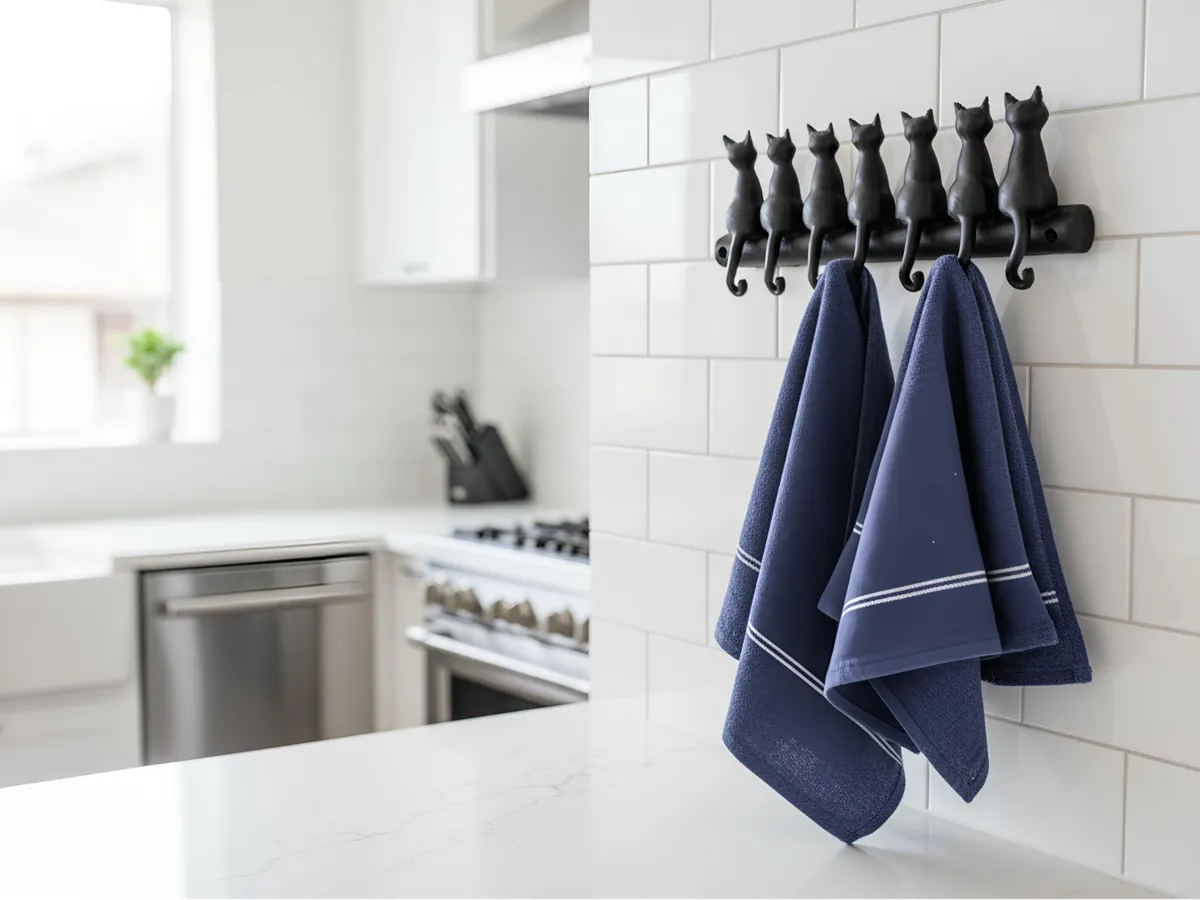 Cat Tail Hook Rack - Wall Organizer - Free 3D Print Model - MakerWorld