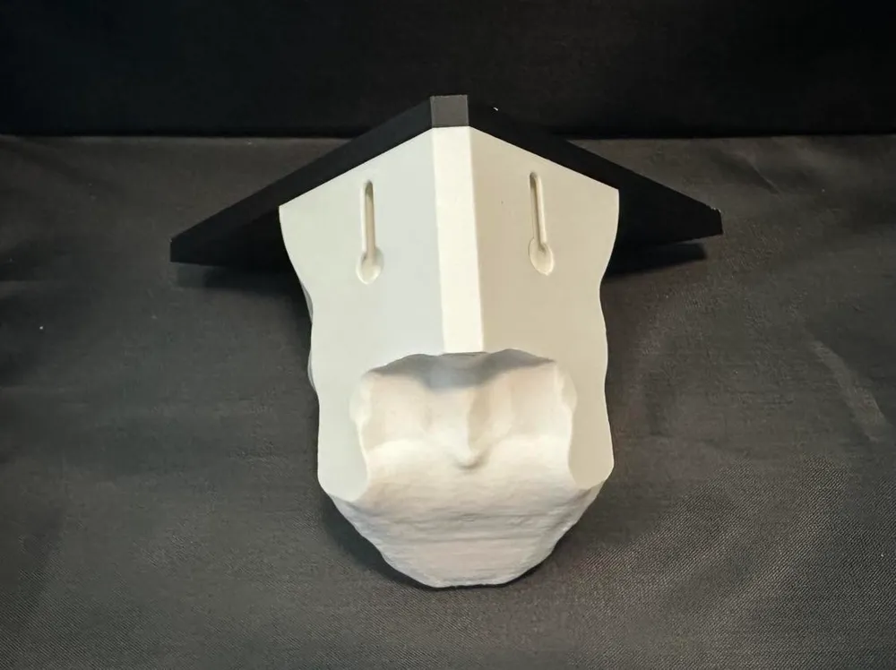 Gothic Skull Corner Shelf - Keyed Mounting Slots - Free 3D Print Model ...