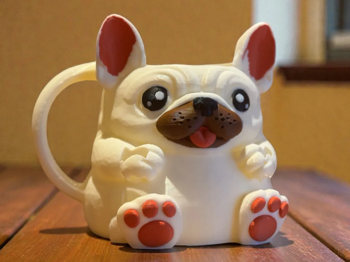 Cute French Bulldog Ice Cream Pints Holder - Free 3D Print Model ...