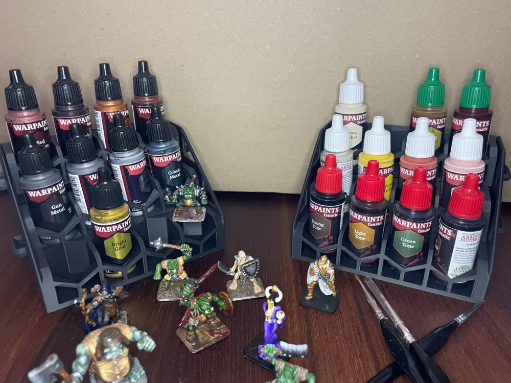 Army Painter - adjustable warpaints rack by 3D-Werkbank - MakerWorld