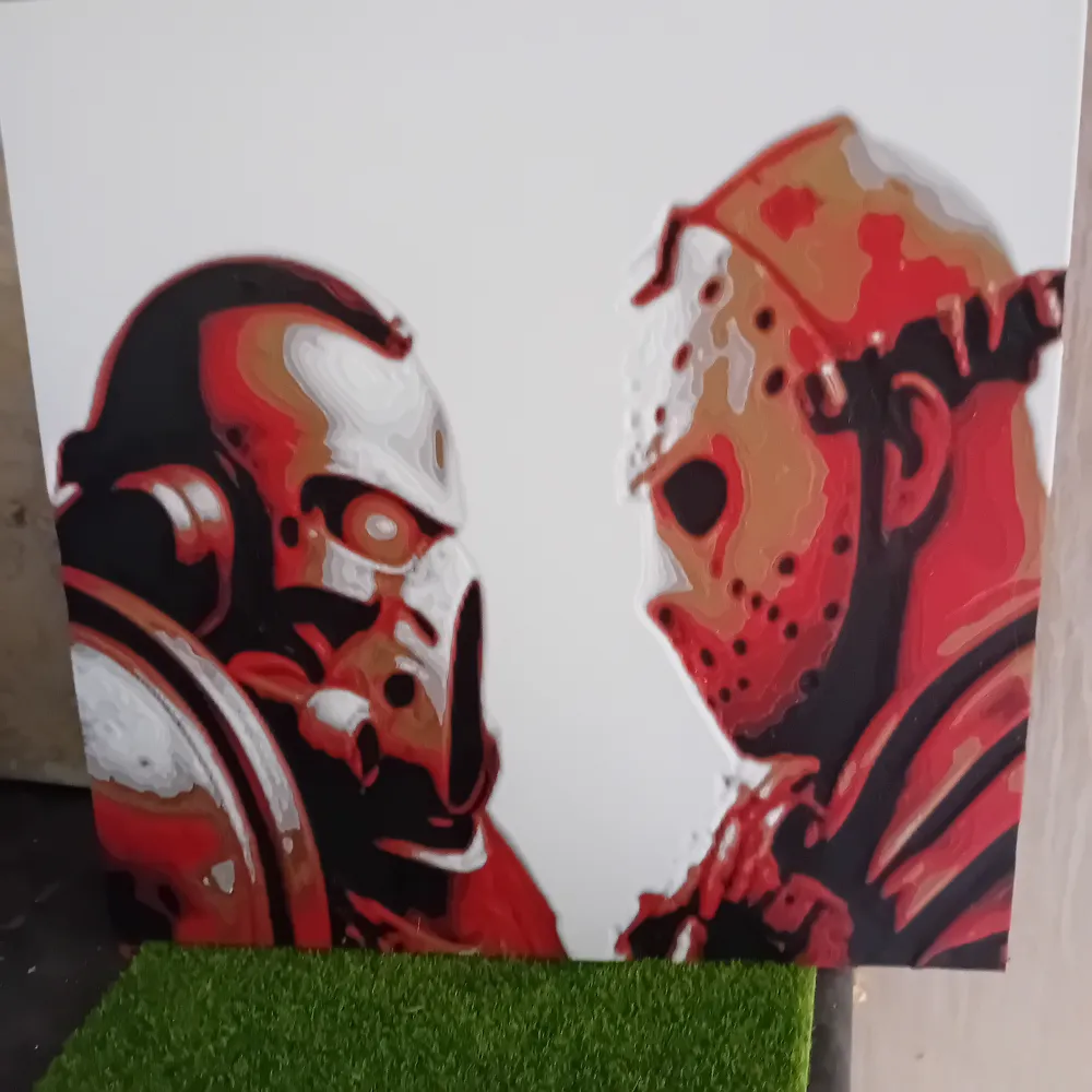 Jason Voorhees vs Space Marine Hueforge - Hue Forge von Satan Studio ...
