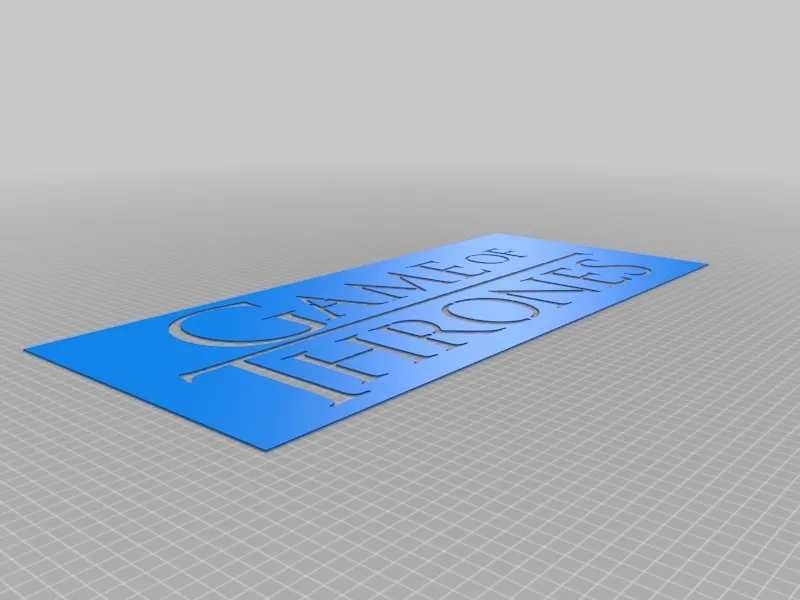 Game of Thrones logo stencil by Asalas88 - MakerWorld