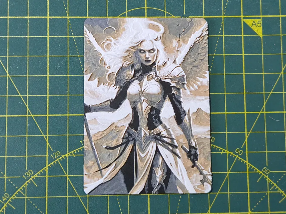 MTG Commander Deck Box inlay Angel HueForge - Free 3D Print Model ...