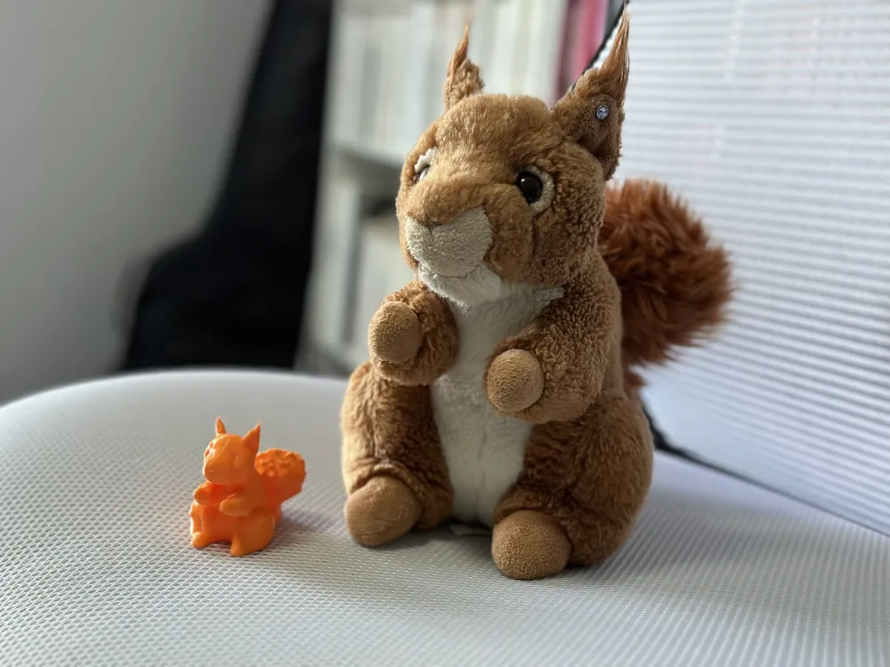 Stuffed plush red squirrel toy by DU4 3D - MakerWorld