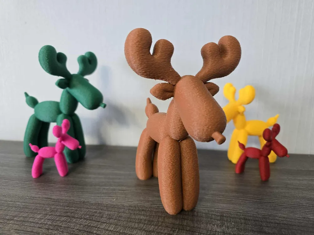 Balloon Moose * Fuzzy Skin * No AMS - Free 3D Print Model - MakerWorld