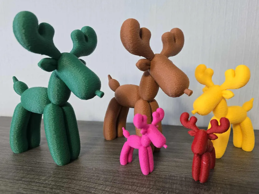 Balloon Moose * Fuzzy Skin * No AMS - Free 3D Print Model - MakerWorld