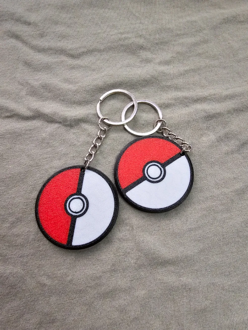 Pokeball Keychain - Double-sided by Think3D - MakerWorld