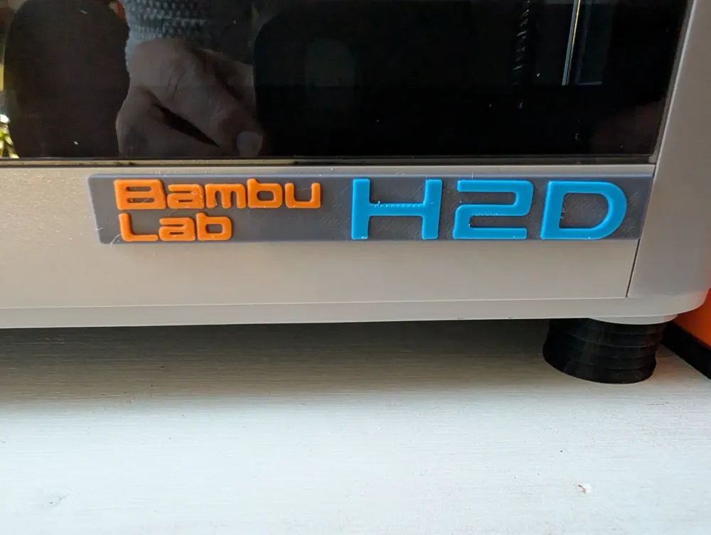 Bambu Lab H2D Logo (plate or as a Keychain) by 3DJupp - MakerWorld