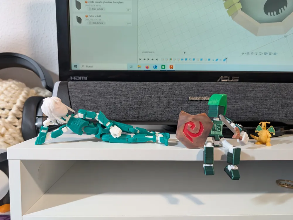 kokiri sword / deku shield for DUMMY / MINI 13 by frannove MakerWorld ...