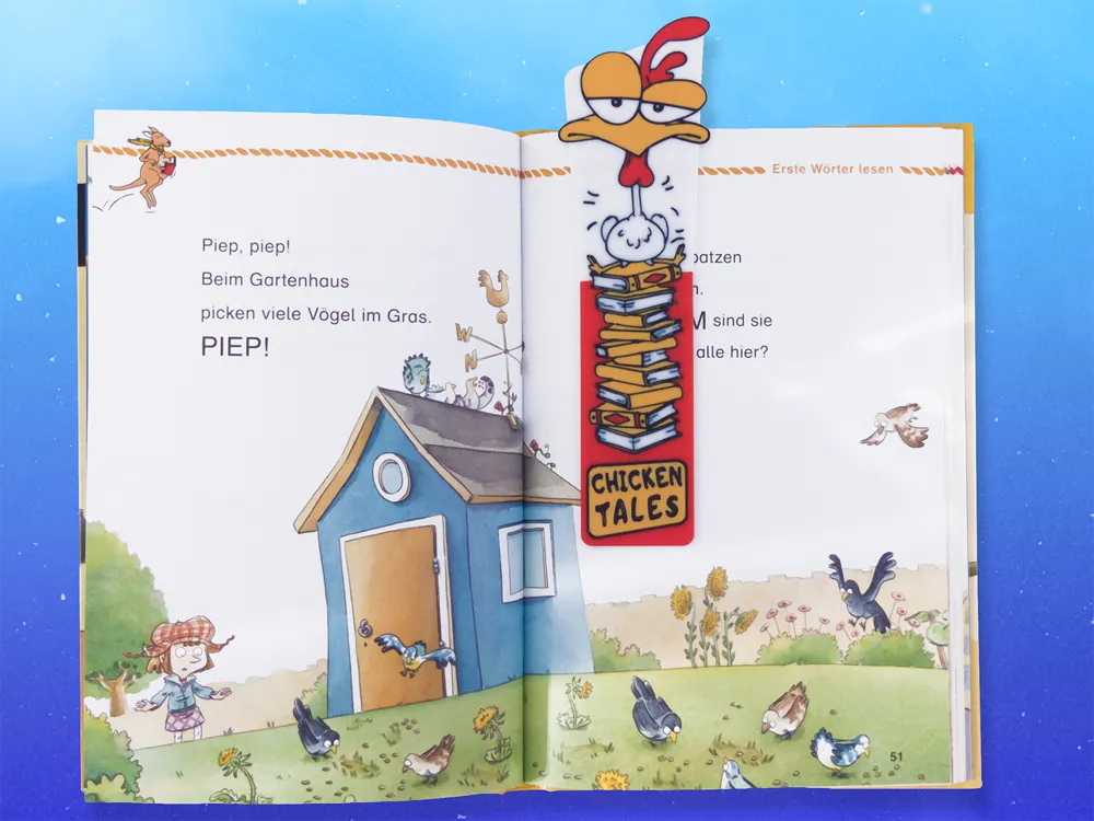 Crazy chicken bookmark by Sparky Summer MakerWorld: Download Free 3D Models
