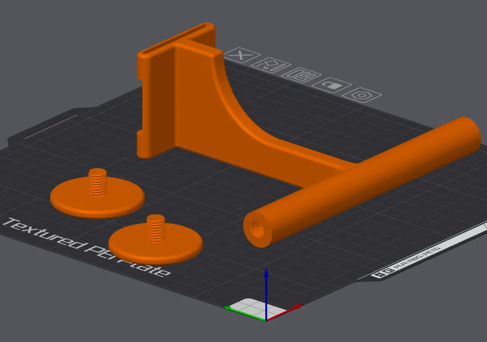 Spool holder for Uline cleats by PolymerPeculiarities - MakerWorld