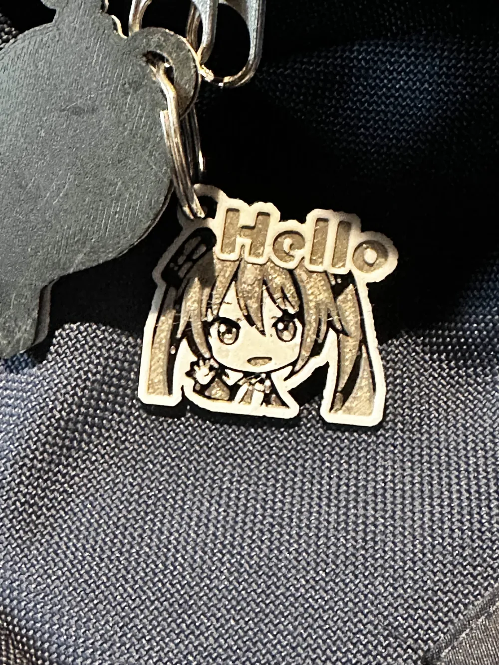 Miku HueForge Keychain (Project Sekai "Hello" Pin) by di0rgioMakerWorld ...