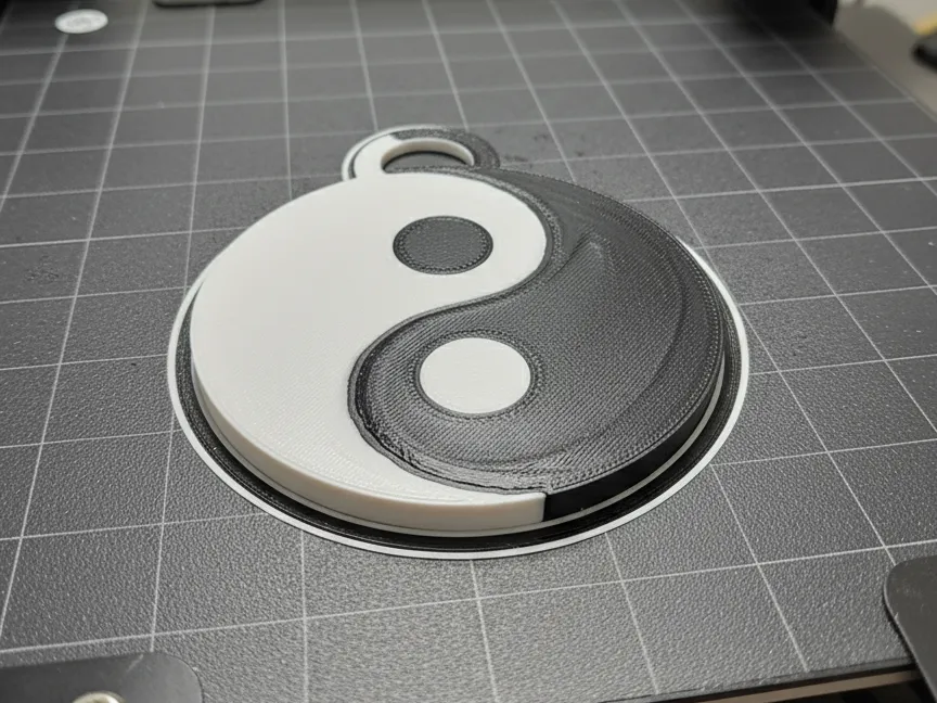 Ying&Yang Keychain by Workformy1printer MakerWorld: Download Free 3D Models