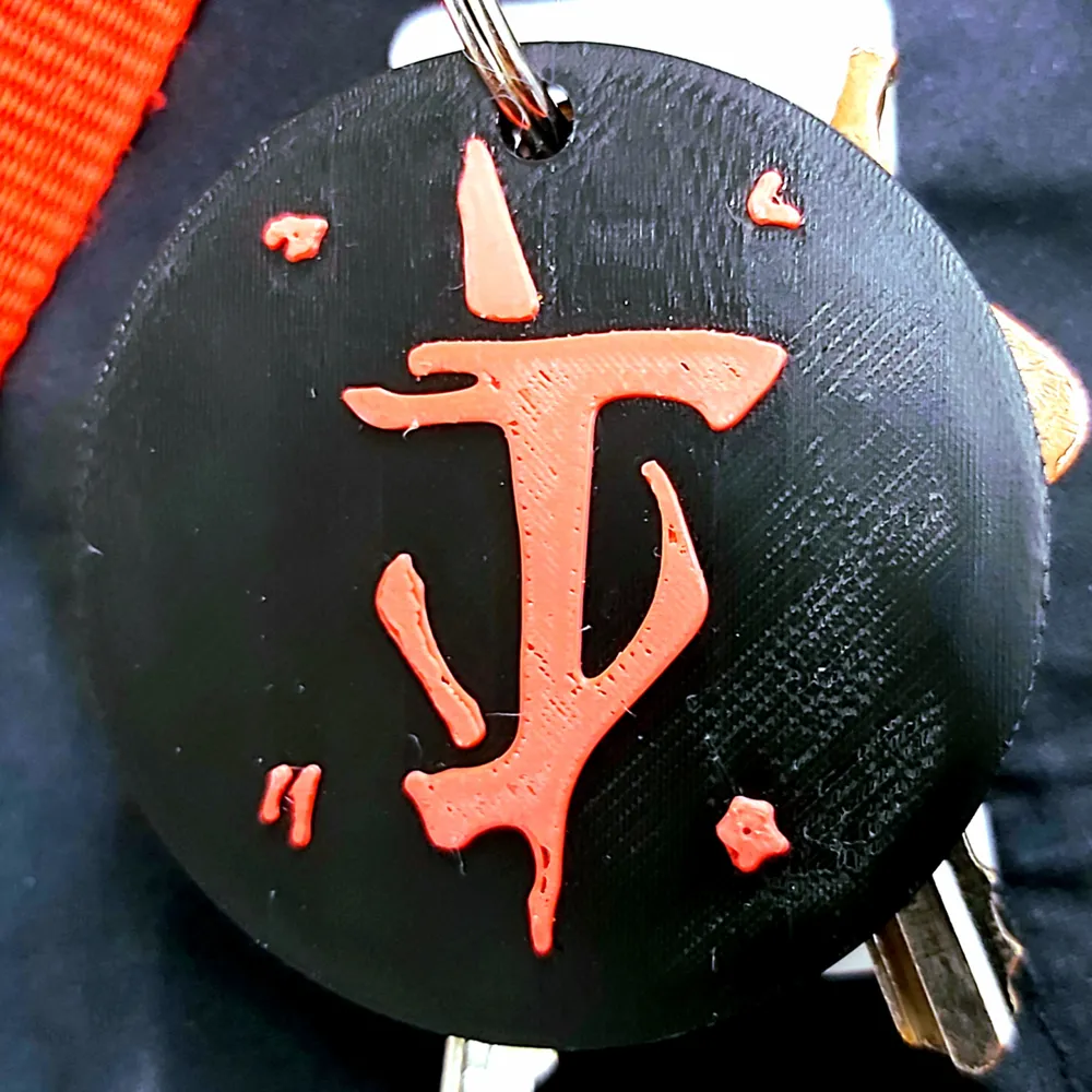 Mark of the DOOM Slayer Keychain by sewer - MakerWorld