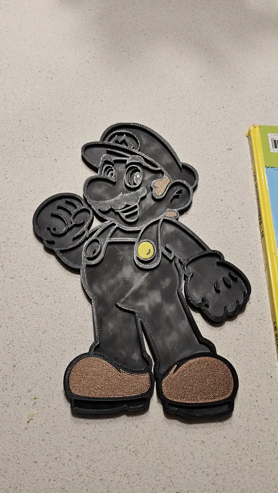 Multipart Super Mario Puzzle / Wall art Cutout - Free 3D Print Model ...