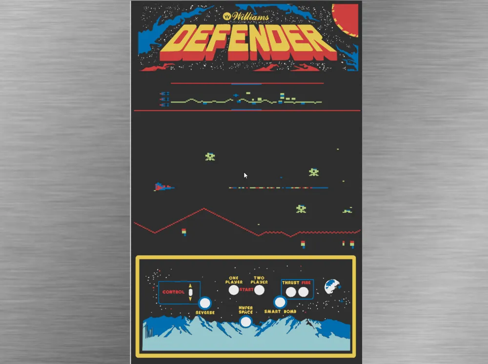 Defender Arcade Game space 140x121 by Ingenium MakerWorld: Download ...