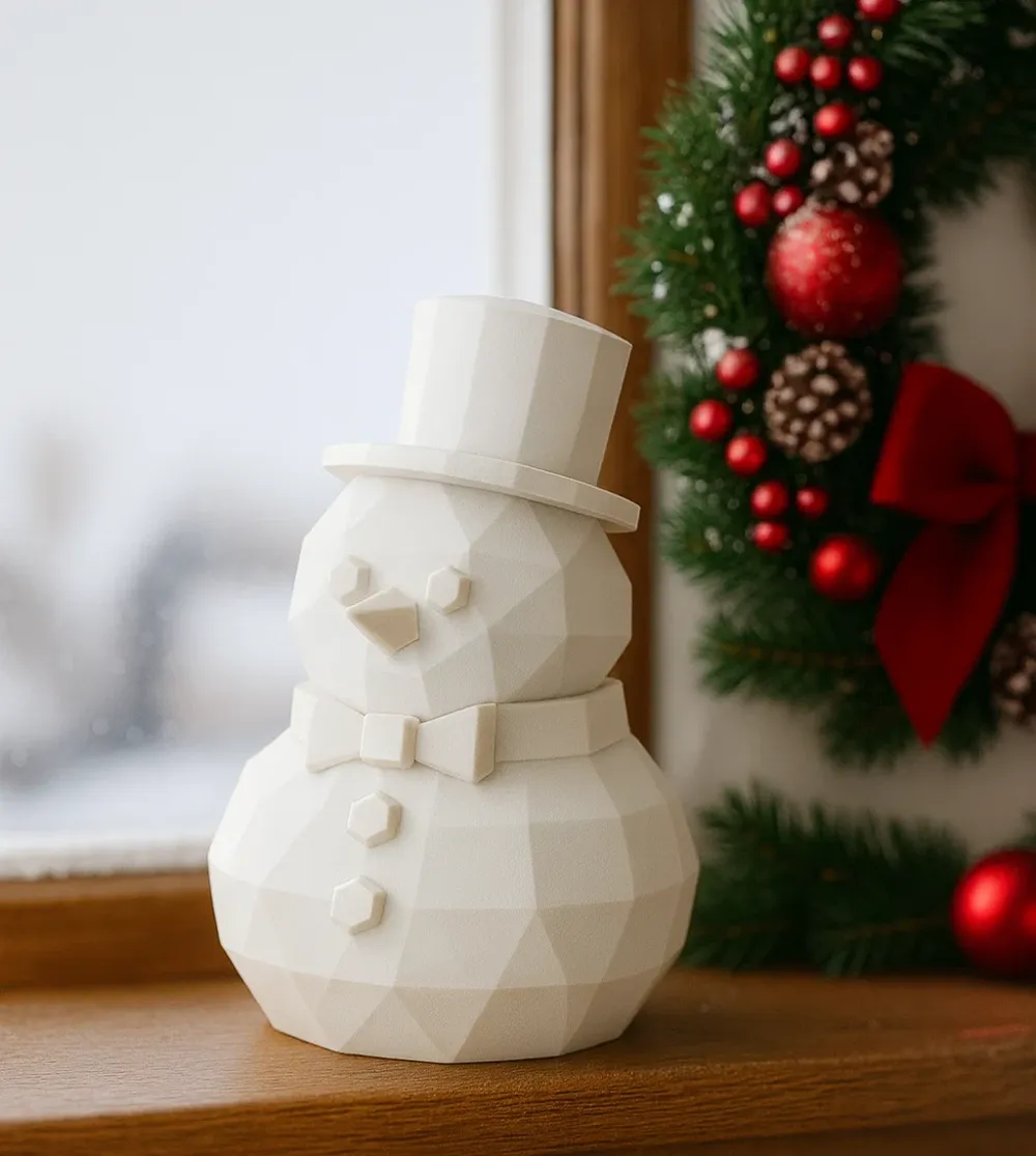 Low Poly Snowman by 汤圆加可乐 MakerWorld: Download Free 3D Models