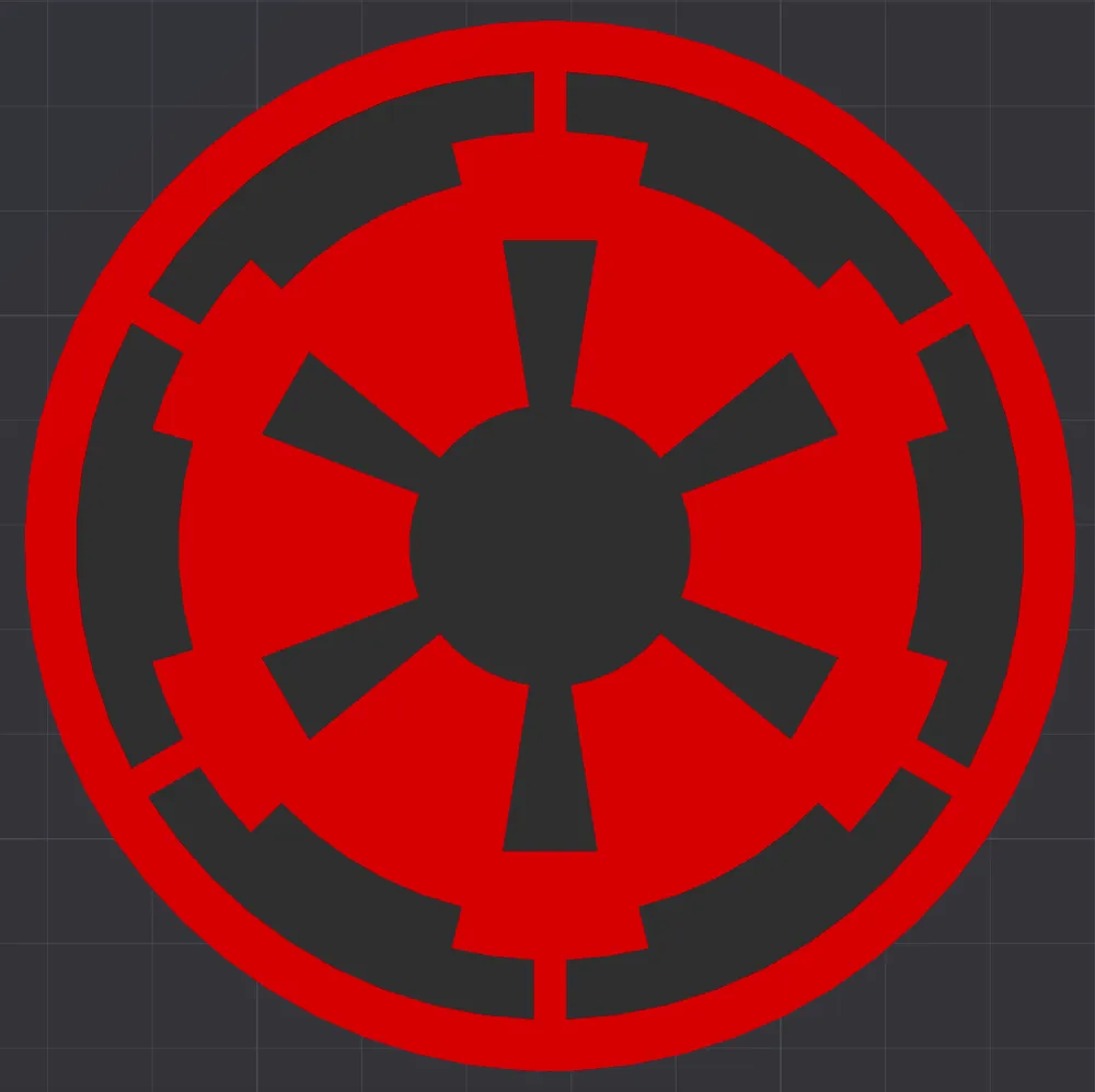 Star Wars Imperial Crest Colorized Remixed by Odd One EU - MakerWorld