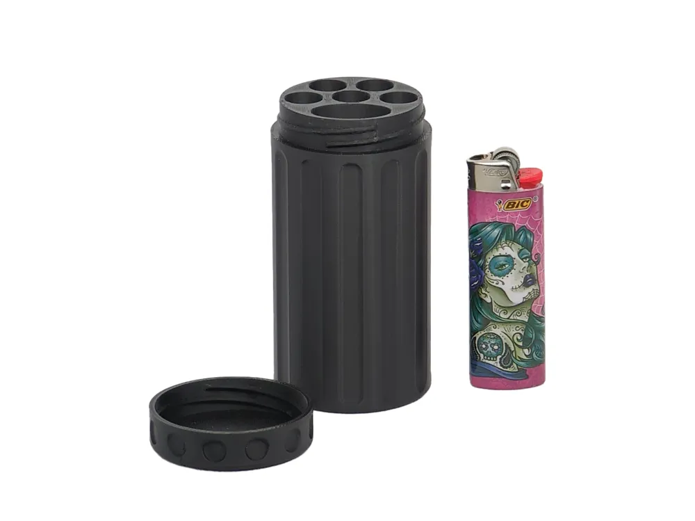 StashMate XL - Joint Jar with Bic lighter storage - Free 3D Print Model ...