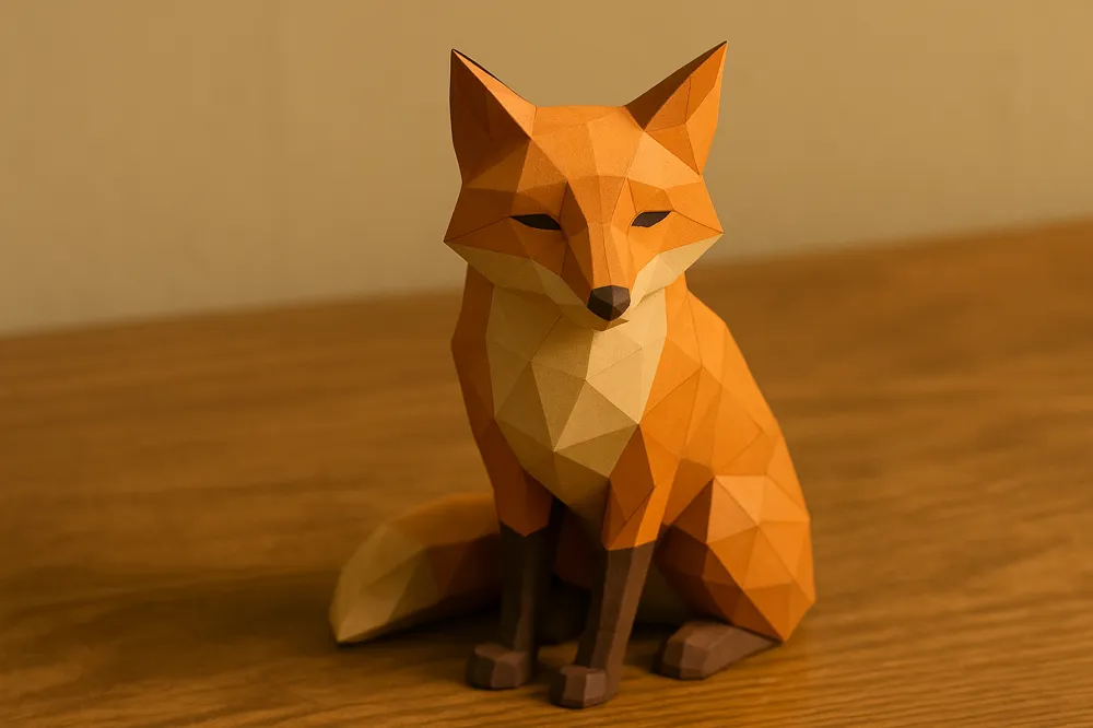 Low-Poly Fox - Free 3D Print Model - MakerWorld