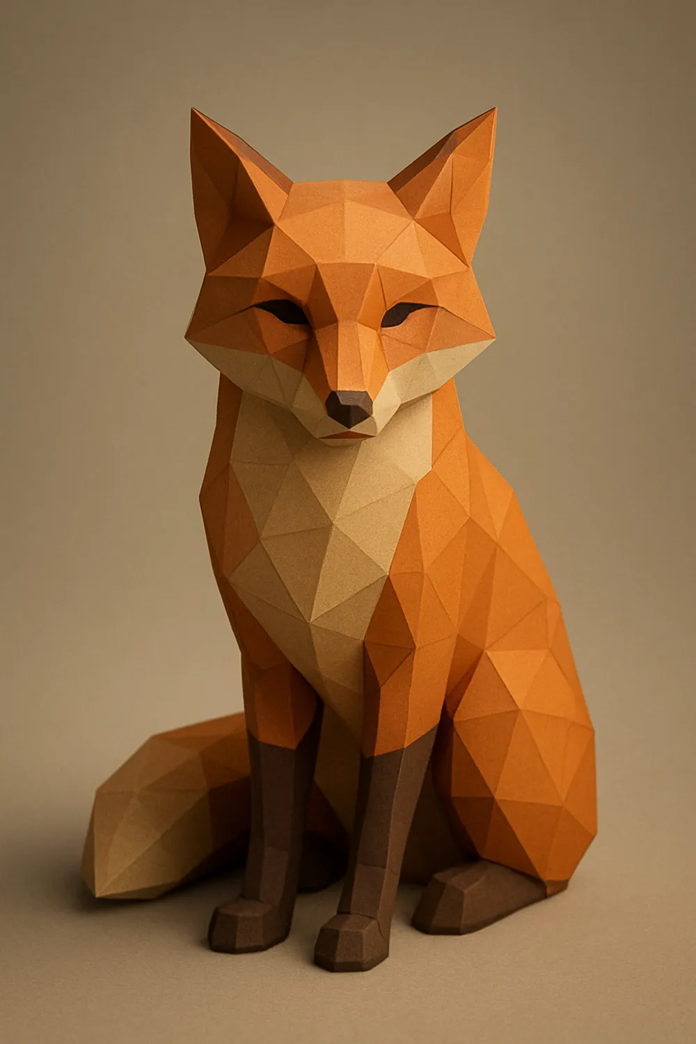 Raposa Low-Poly - Modelo gratuito para impressão 3D - MakerWorld
