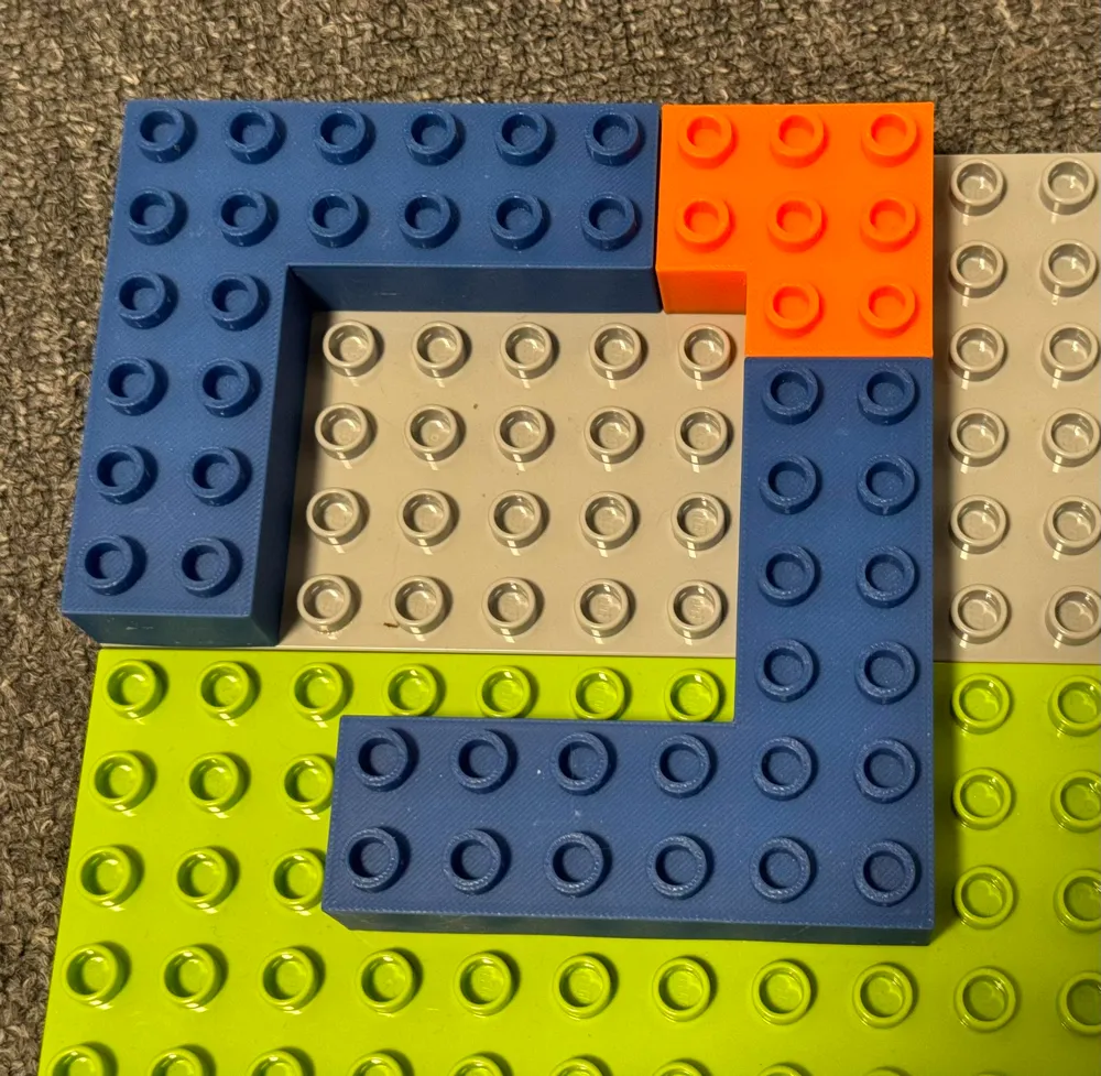 Duplo corner bricks from 3x3 to 8x8 size. by michsiv - MakerWorld