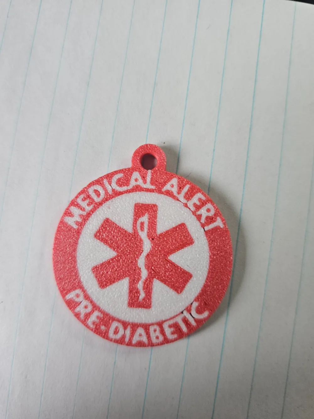 Medical Pre - Diabetic Tag by 3DKP - MakerWorld
