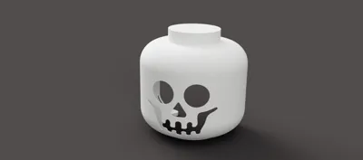 Lego skeleton halloween cosplay helmet costume by LeForry - MakerWorld