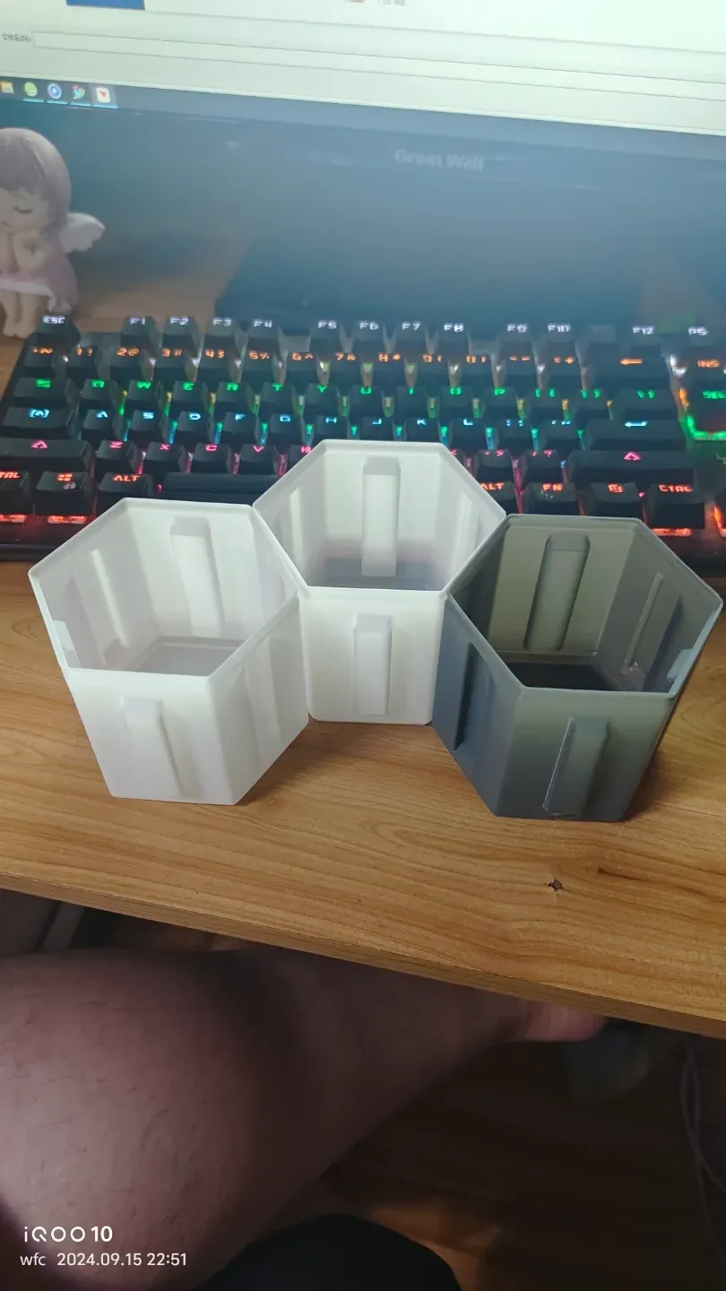 Hexagonal Stackable Storage Module, Modular, Infinite Stacking, Vase ...