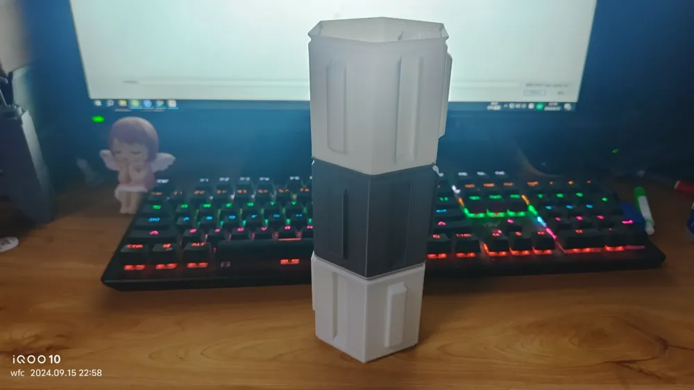 Hexagonal Stackable Storage Module, Modular, Infinite Stacking, Vase ...