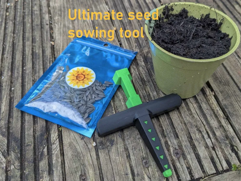 Ultimate seed sowing tool, Dibber and funnel combo by Mohawk-Makes ...