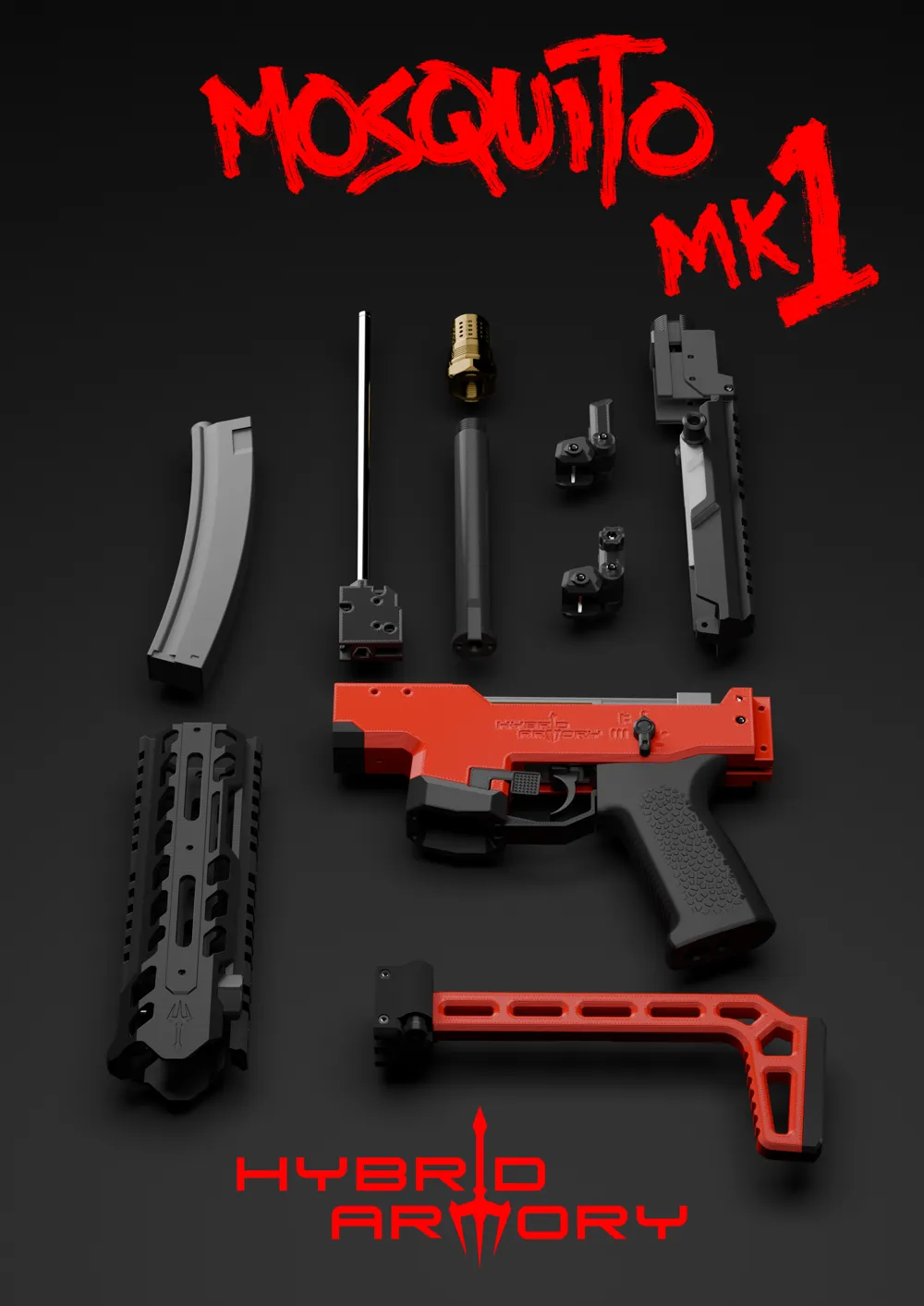 MOSQUITO MK1 Airsoft Kit - Free 3D Print Model - MakerWorld