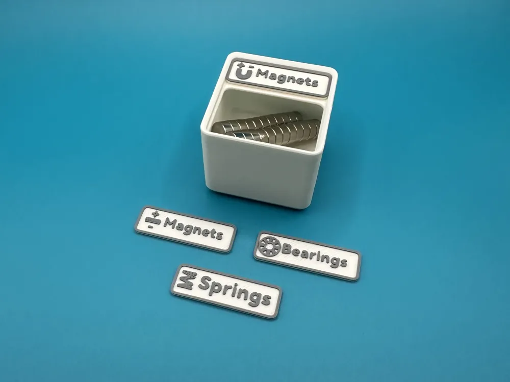 Parametric Gridfinity Bin Label Generator by GrummelBart MakerWorld ...