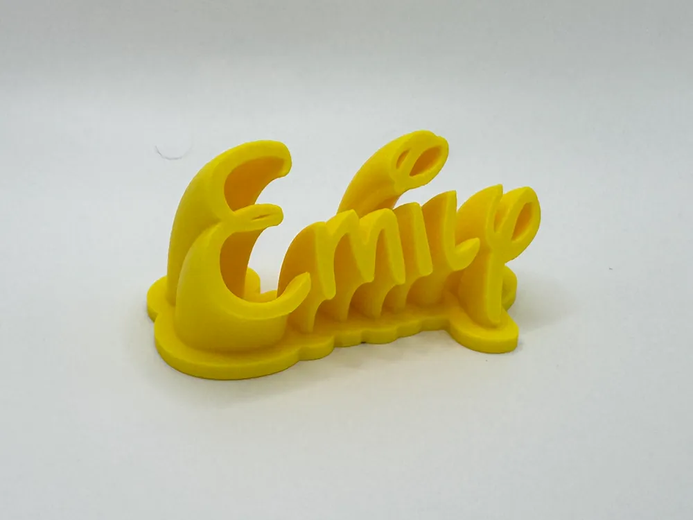 Disney Font Custom Sweeping Nameplate Generator - Free 3D Print Model ...