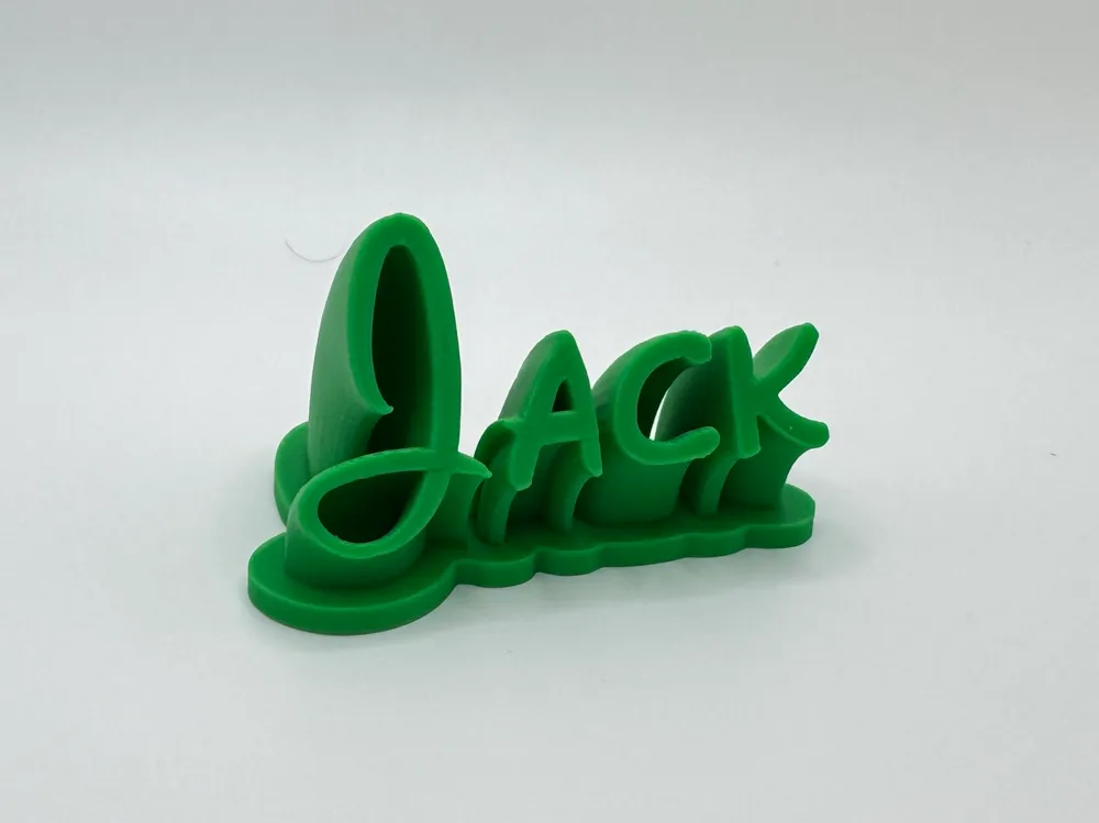 Disney Font Custom Sweeping Nameplate Generator - Free 3D Print Model ...