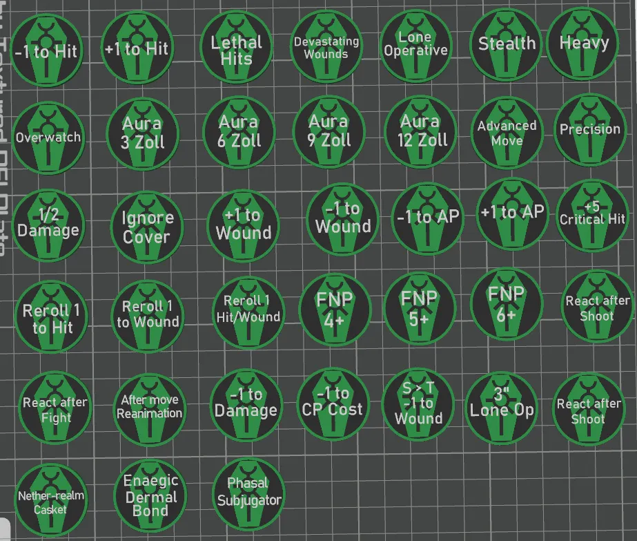 Necron Tokens by HaruiNyan MakerWorld: Download Free 3D Models