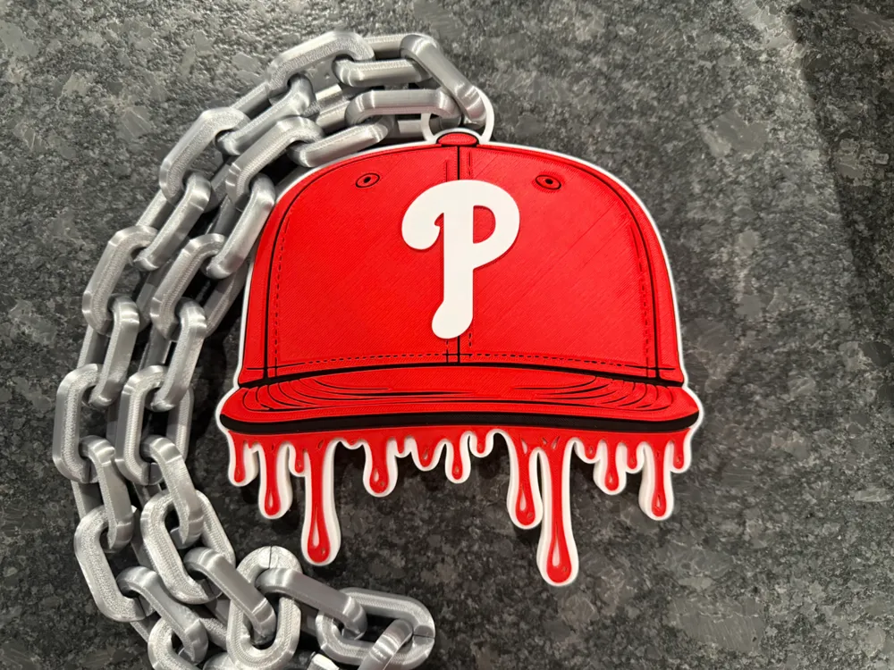Philadelphia Phillies Drip Baseball Cap Hype Chain - Free 3D Print ...