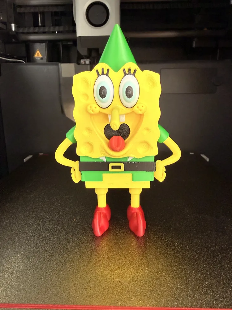 SpongeBob Schwammkopf ELF – Kostenloses 3D-Druckmodell – MakerWorld