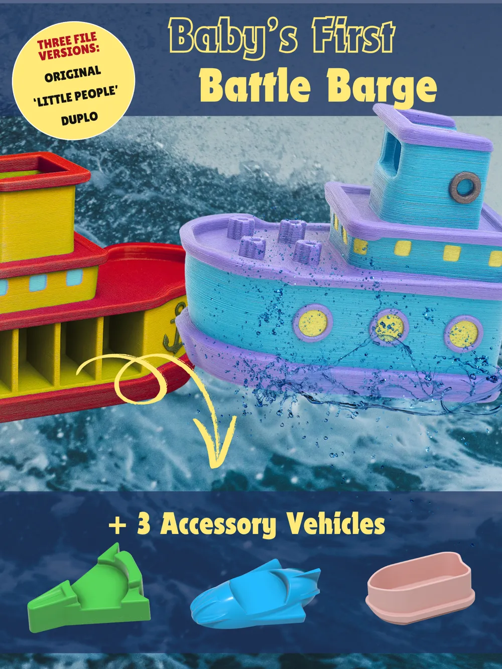 Baby's First Battle Barge by itsprestonm MakerWorld: Download Free 3D ...
