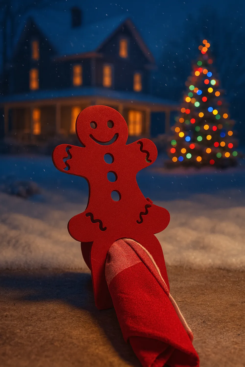 Gingerbread Napkin Holder - Free 3D Print Model - MakerWorld