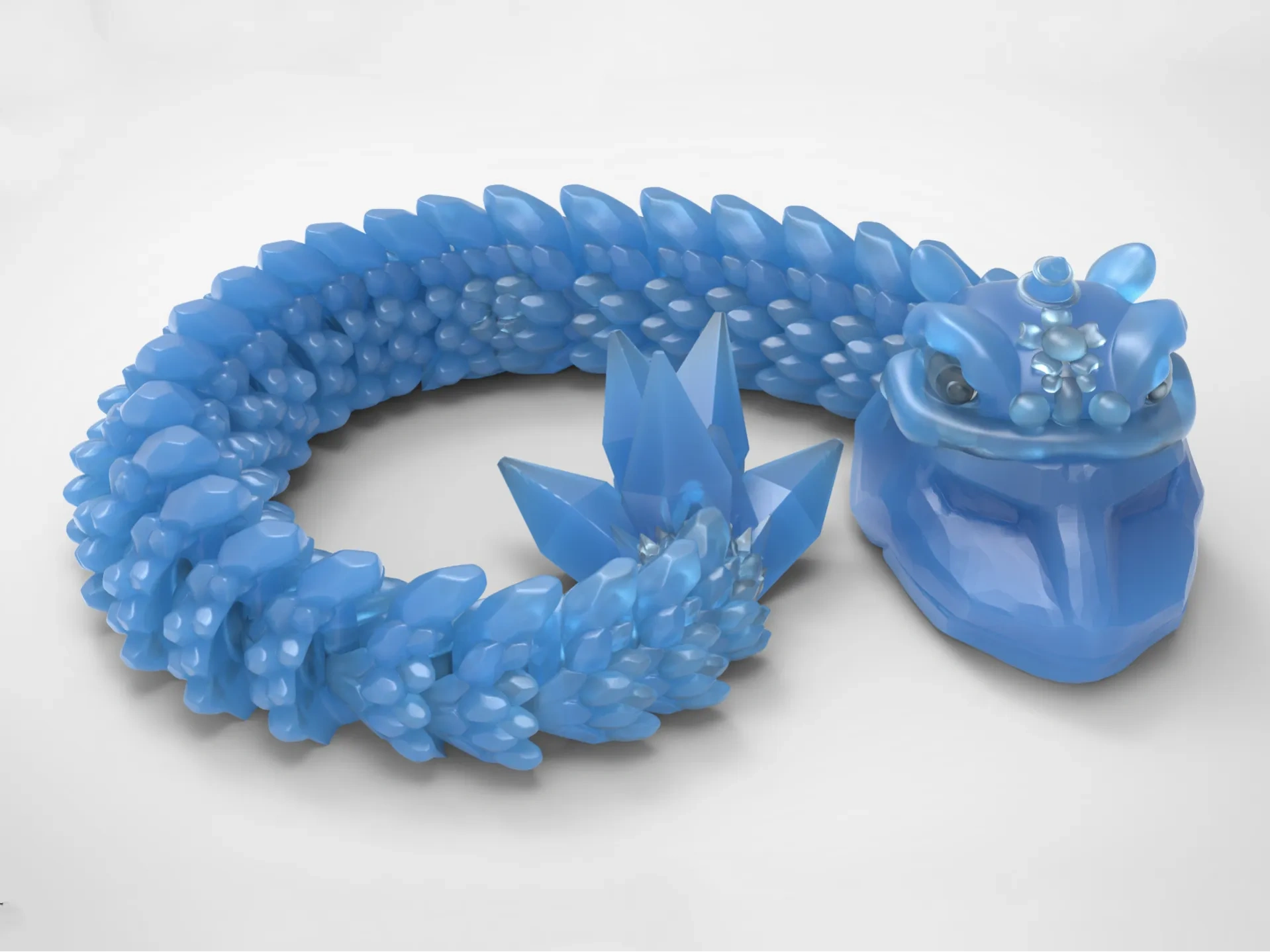 Print-in-Place Articulated Crystal Onix (with Multicolor AMS Version ...