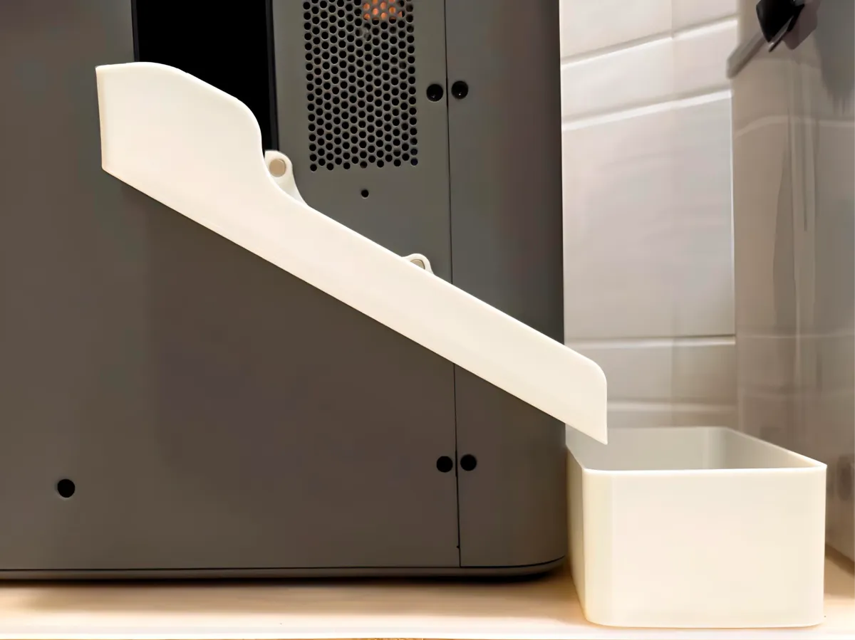 P2S Split Magnetic Poop Chute + Poop Bin by CoJon MakerWorld: Download ...