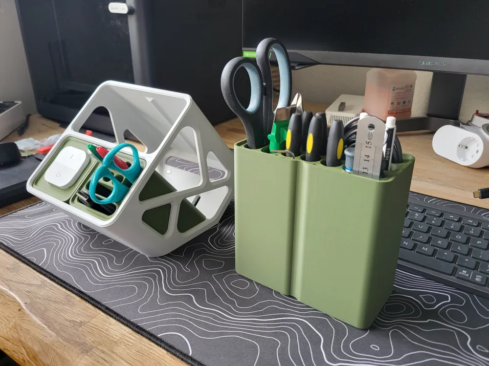 Modular Desk organiser - Free 3D Print Model - MakerWorld